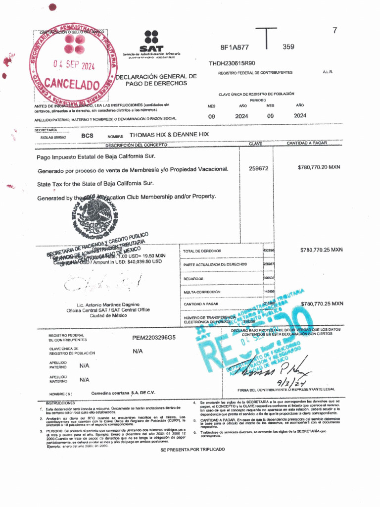 Cancelado Invoice | PDF