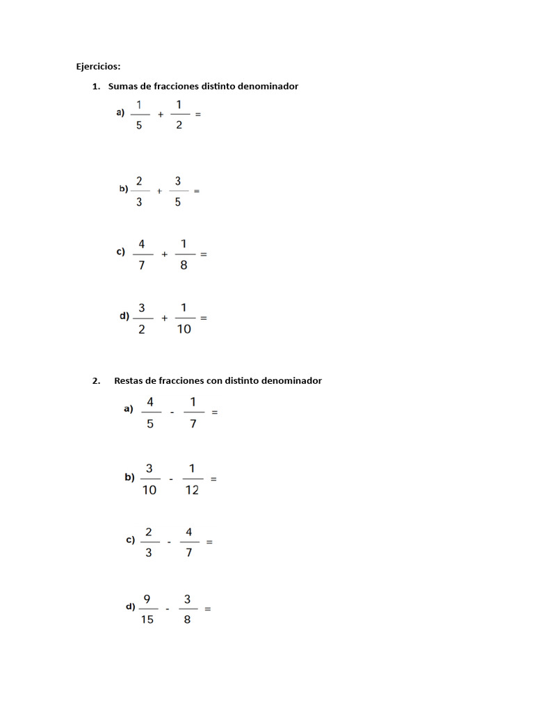 Ejercicios MAT | PDF