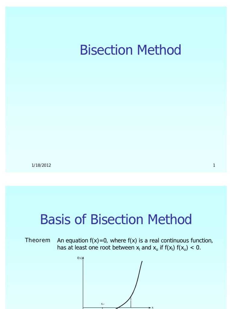 Bisection | PDF | Significant Figures | Computational Science