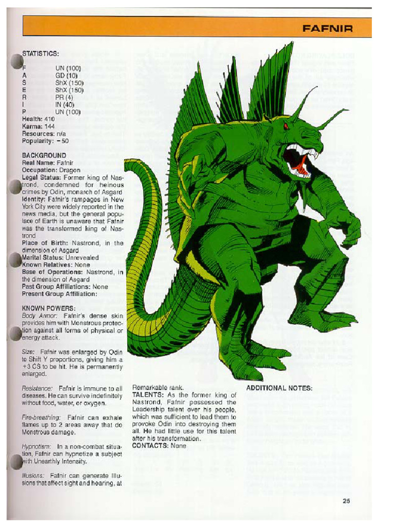 Marvel Super Heroes - MU2 Fafnir - Fury, Nick | PDF