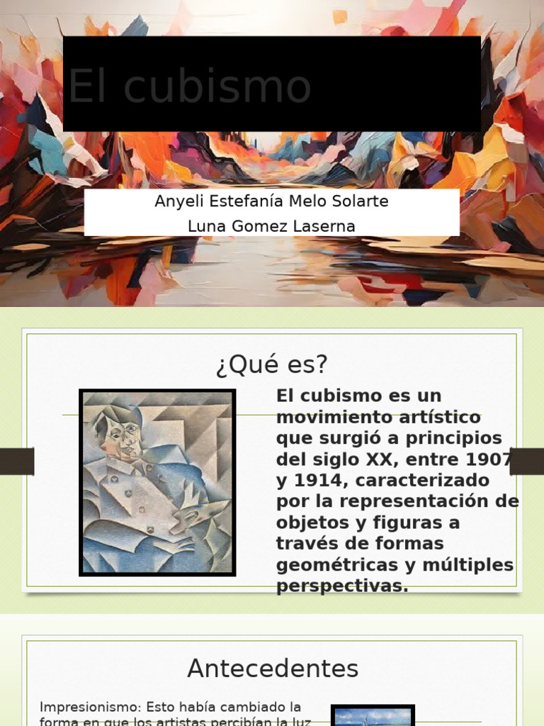 Introducción al Cubismo: Características y Artistas | PDF | Cubismo ...