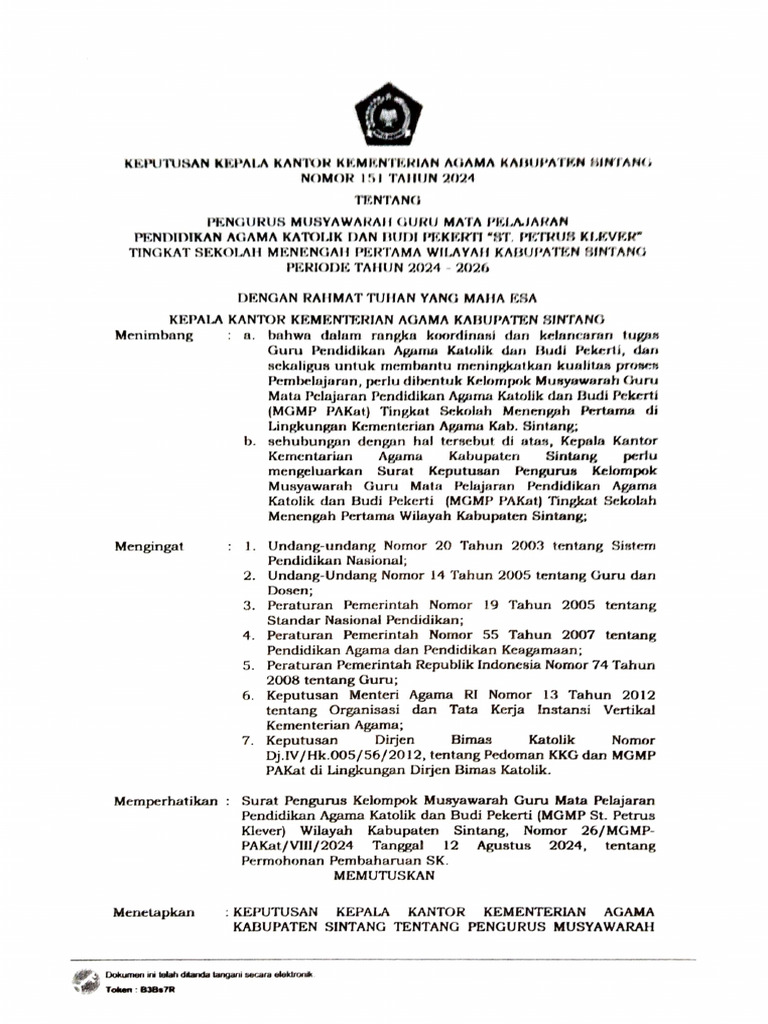 SK MGMP ST Petrus Klever | PDF