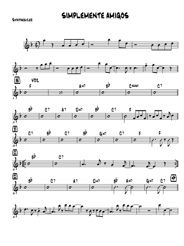 (SIMPLEMENTE AMIGOS - Synthesizer - Mus) | PDF