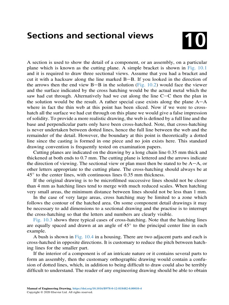 10 Sections and Sectional Views 2020 Manual of Engineering Drawing ...