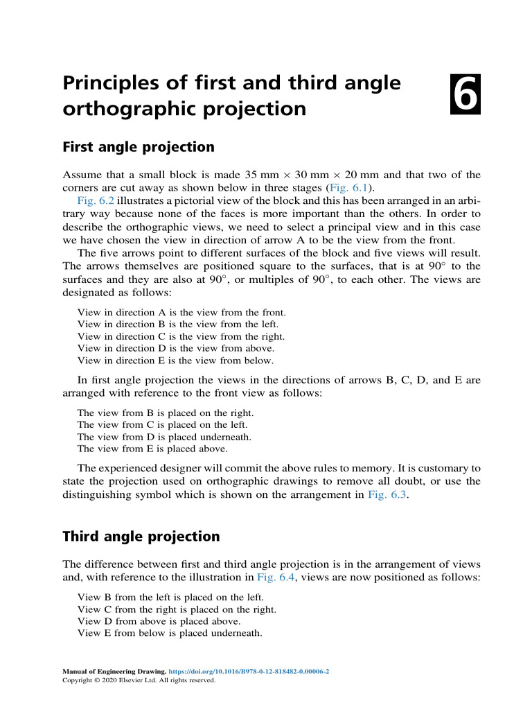 6 Principles of First and Third Angle Orthogra 2020 Manual of ...