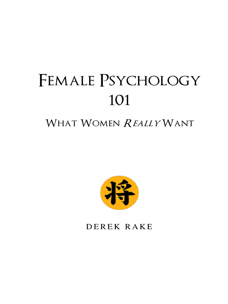 Derek Rake Female Psychology 101 2 PDF Free | PDF | Self-Improvement
