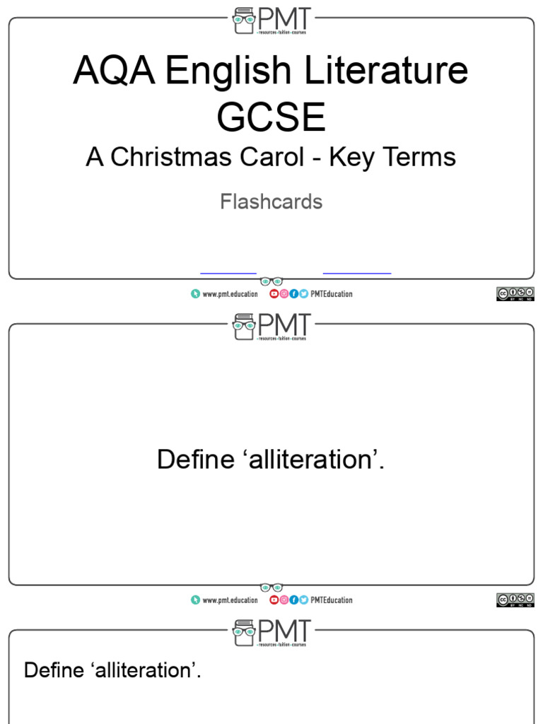 A Christmas Carol GCSE Flashcards | PDF | Ebenezer Scrooge | A ...