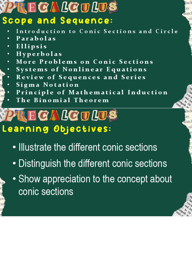 Conic Sections and Circle Equations | PDF | Circle | Elementary Geometry