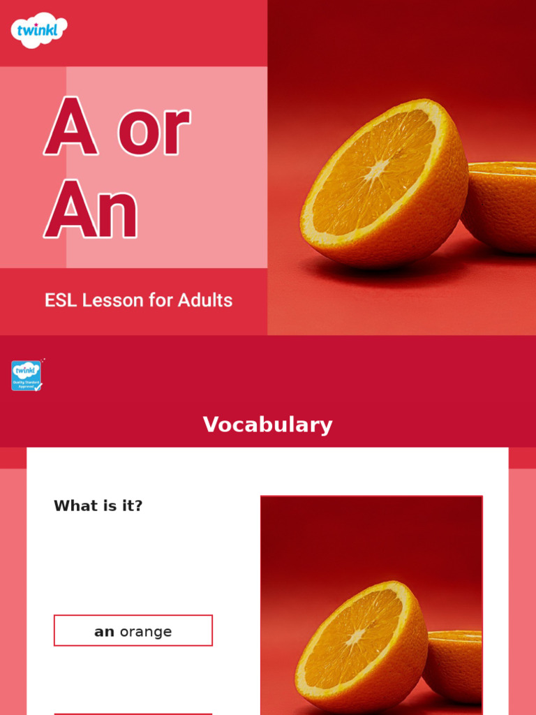 A or An PPT Adults A1 A2 - Ver - 3 | PDF | Consonant | English Language