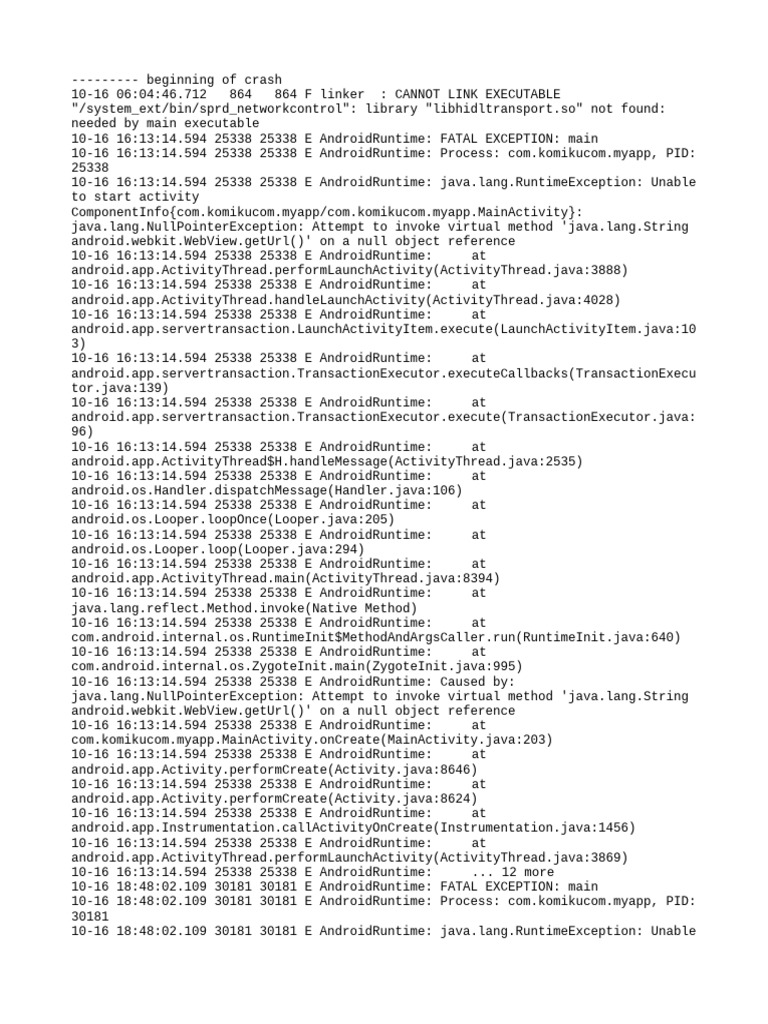 Standby Android Log 2024 1019 005611 Pdf Java Programming Language Operating System