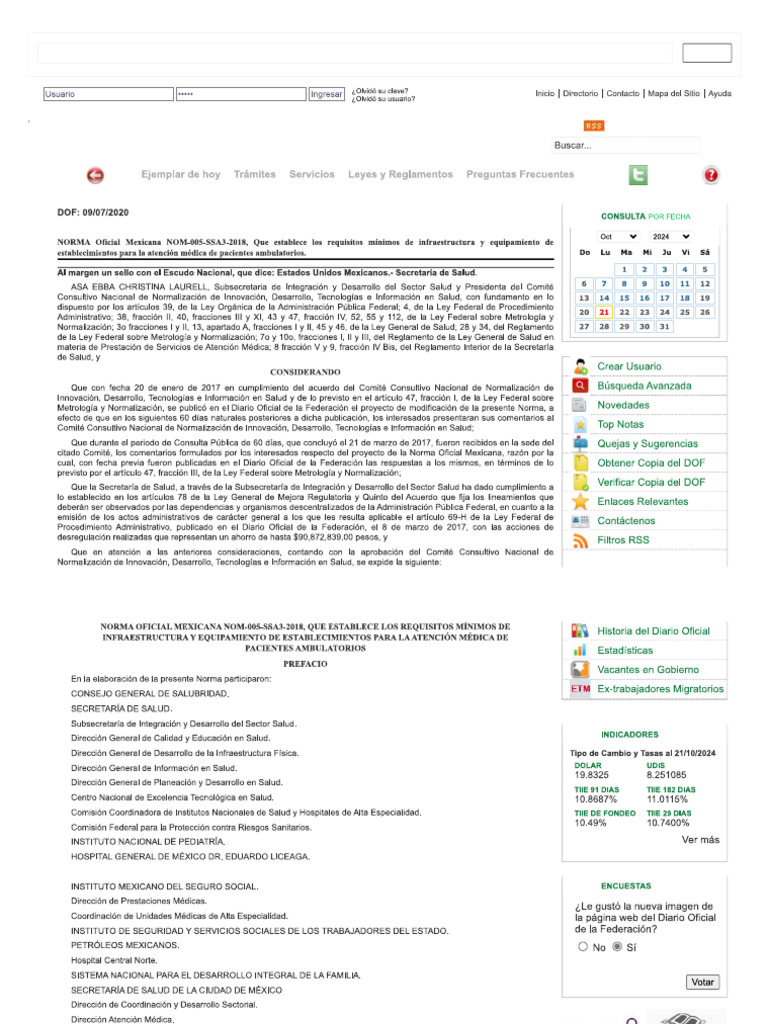 NORMA Oficial Mexicana NOM-005-SSA3-2018 | PDF