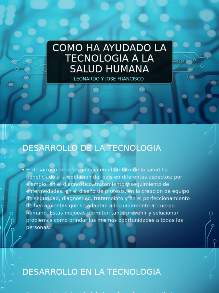 Impacto de la Tecnología en la Salud | PDF | Diagnostico medico | Medicina