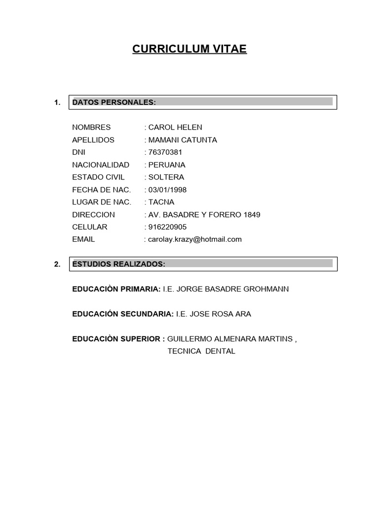 CURRICULUM.docx | PDF