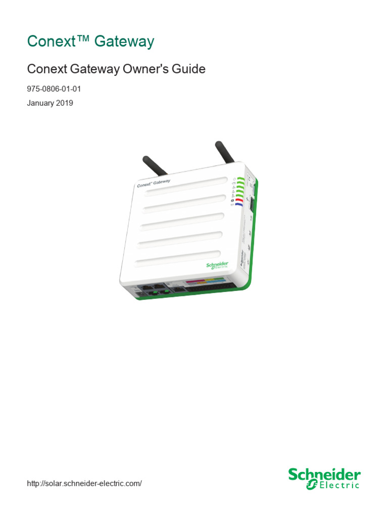 Conext Gateway Manual | PDF | Computer Network | World Wide Web