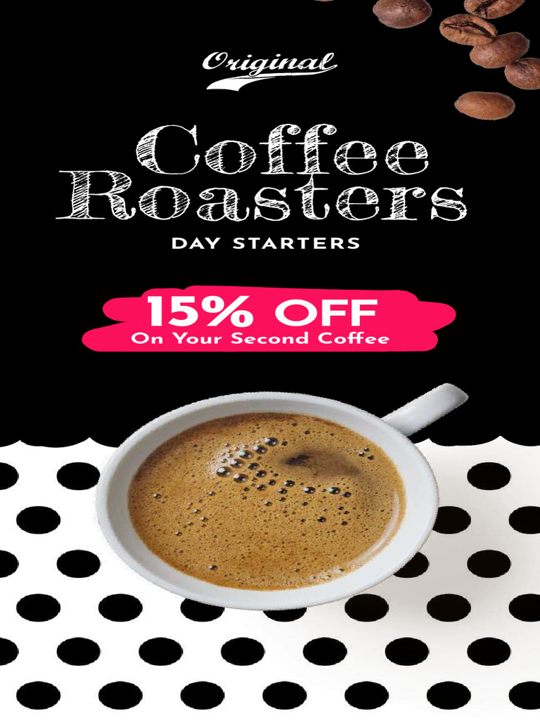Coffee Shop Rack Card Template | PDF
