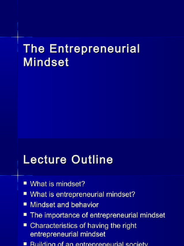 Entrep Mind 1 | PDF