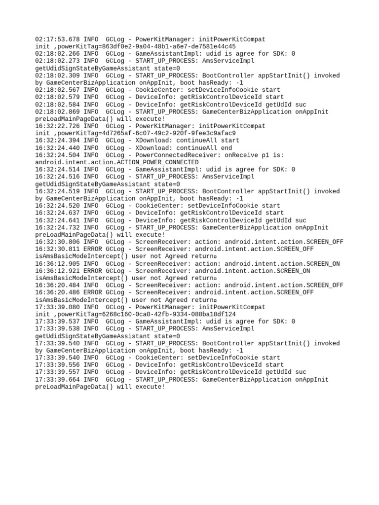 GameCenter Startup Log Analysis | PDF | Computers