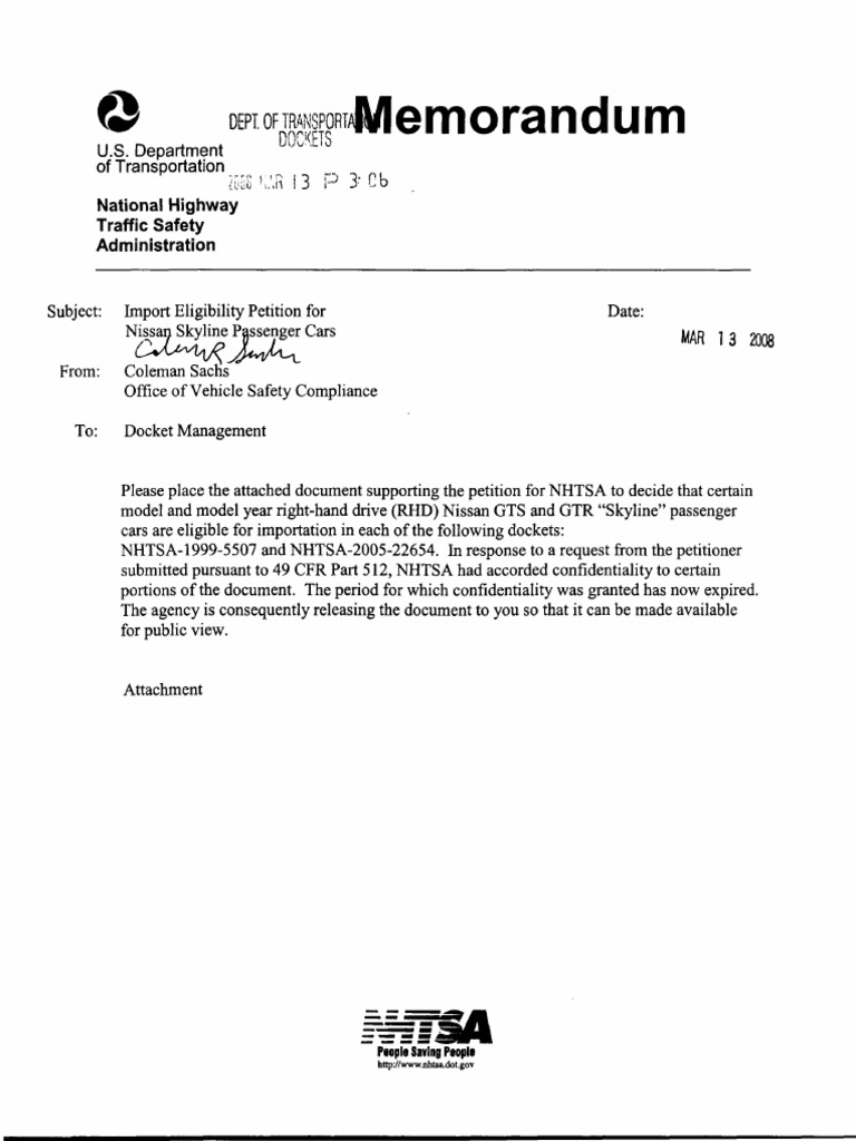 NHTSA 1999 5507 0015 - Attachment - 1 | PDF | Airbag | National Highway ...