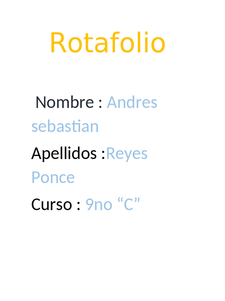 Rotafolio | PDF