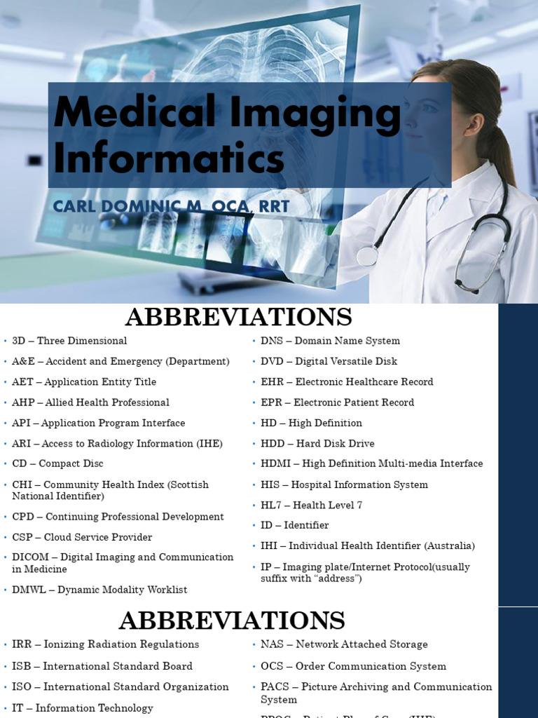 Imaging Science and Informatics | PDF | Computer Network | Medical Imaging