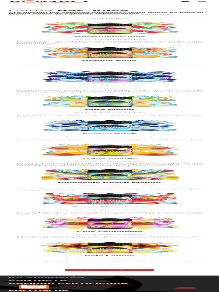 Gama Bar Juice Bombo ELiquids The Mediterranean Vaping Experience Gamas ...