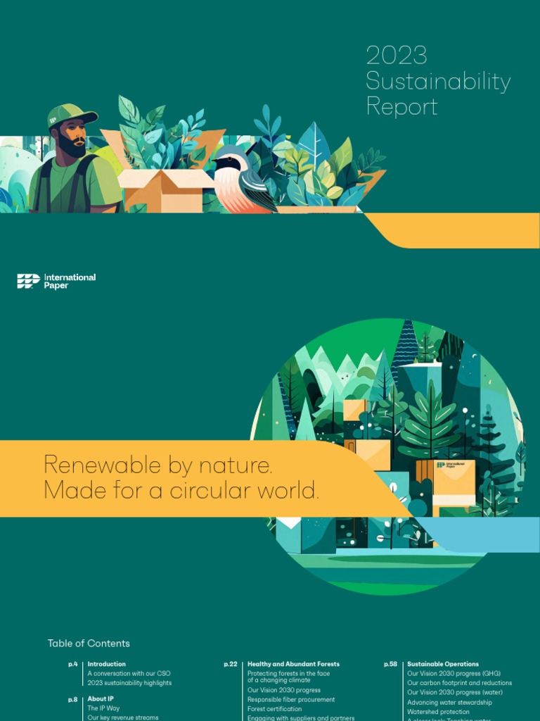 2023 International Paper Sustainability Report | PDF | Sustainability ...