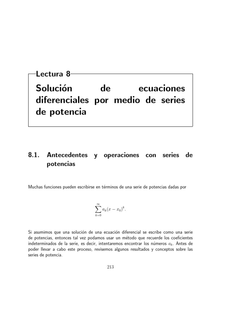 Lectura 8 EDA v9 | PDF | Ecuaciones | Serie de potencia