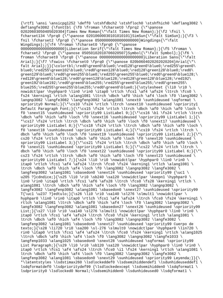 RTF Document Structure Guide | PDF | Html | Hyperlink