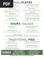 Fallow Restaurant Menu Overview | PDF | Sauce | Pickling