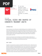 Concrete Masonry Unit (CMU) Shapes, Sizes, Properties, and ...