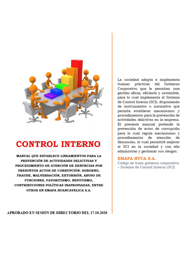 Manual para La Prevencion de Actividades Delicitivas y Procedimiento de Atencion de Denuncias ...