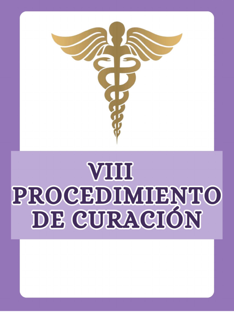 Viii Procedimiento de Curación | PDF | Herida | Lavado de manos