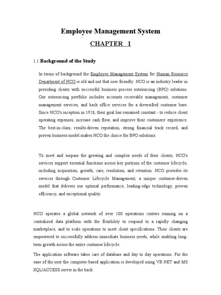 Employee Management System | PDF | Active Server Pages | Internet ...