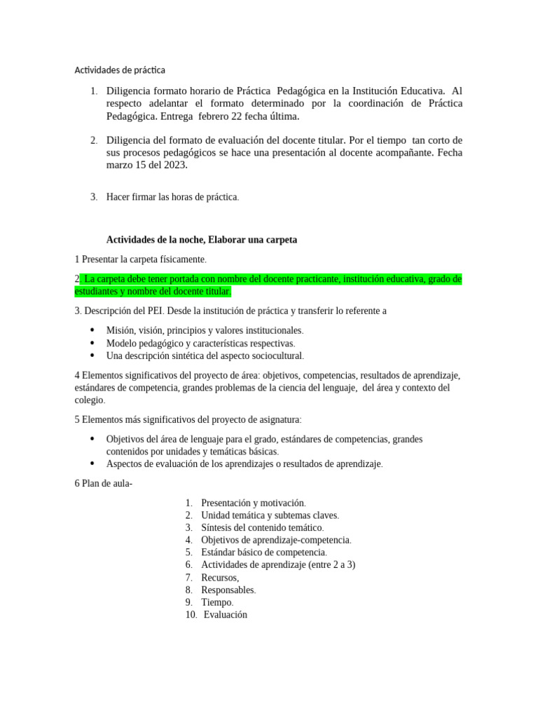Actividades de Práctica | PDF | Crecimiento personal y profesional | Arte