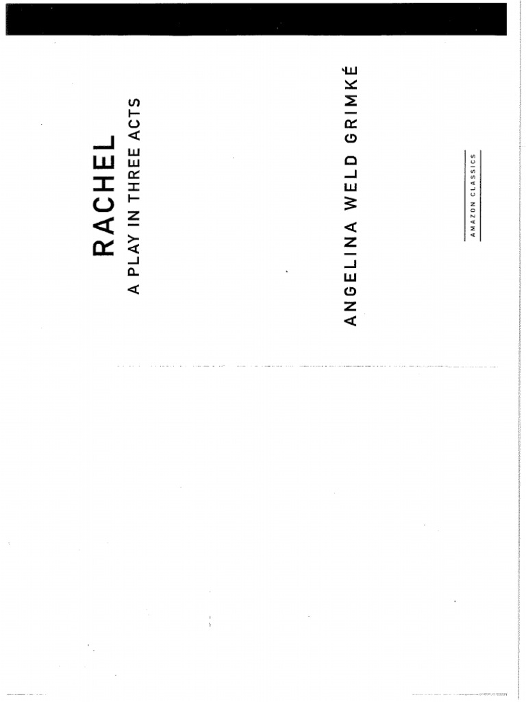 Rachel by Grimke | PDF