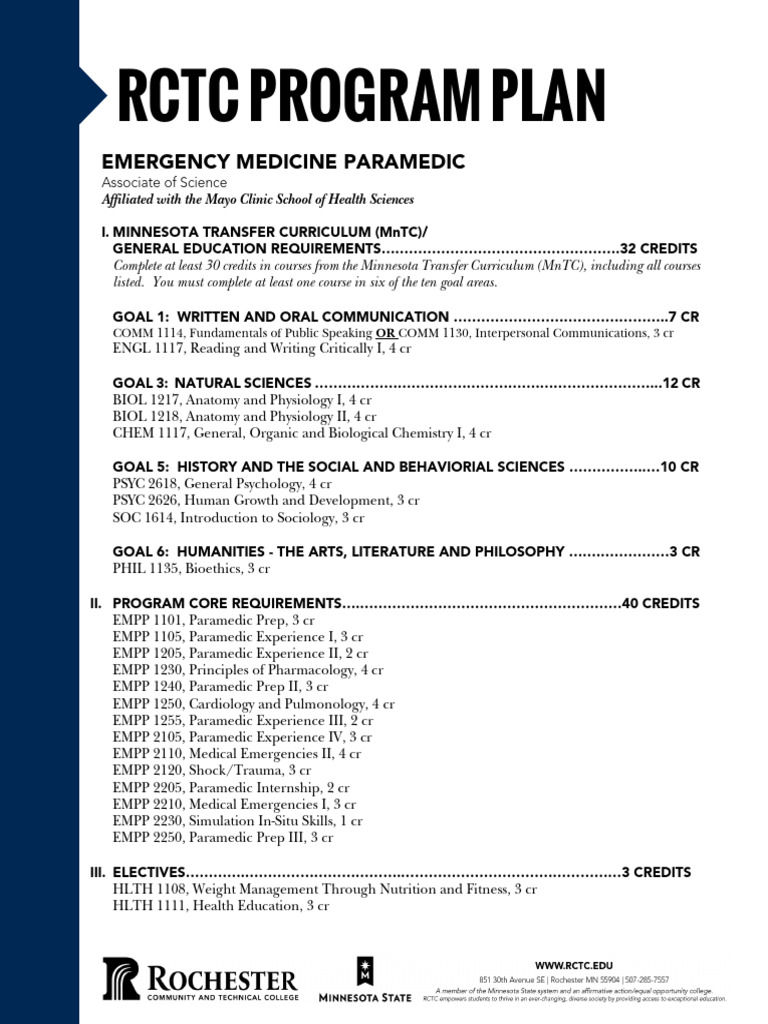 EMER_MED_PARA_AS_PROG_PLAN | PDF | Paramedic | Emergency Medical Services