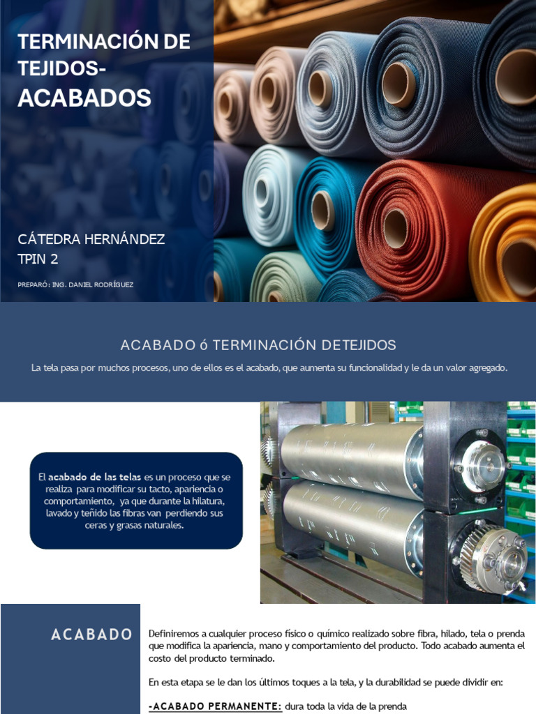 ACABADOS UBA 24 | PDF | Textiles | Materiales