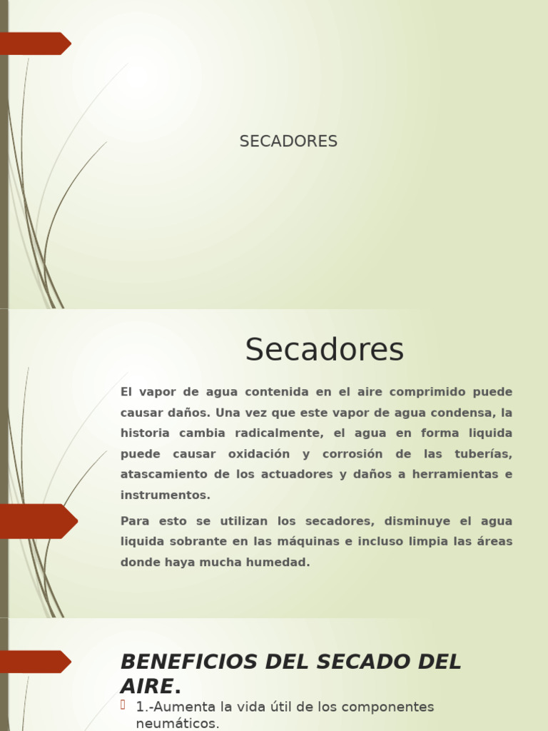 Beneficios y Tipos de Secadores de Aire | PDF | Adsorción | Humedad