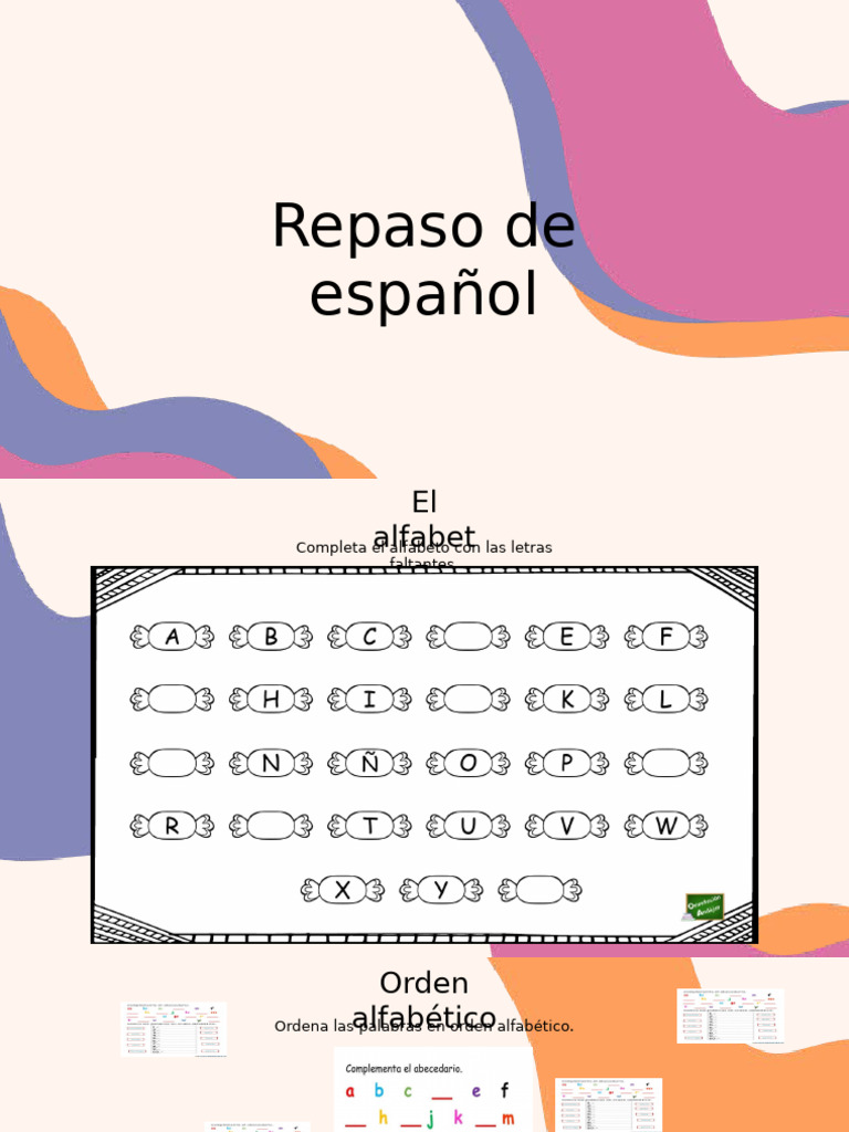 Repaso Español 1er Trim | PDF | Artes del Lenguaje y Comunicación