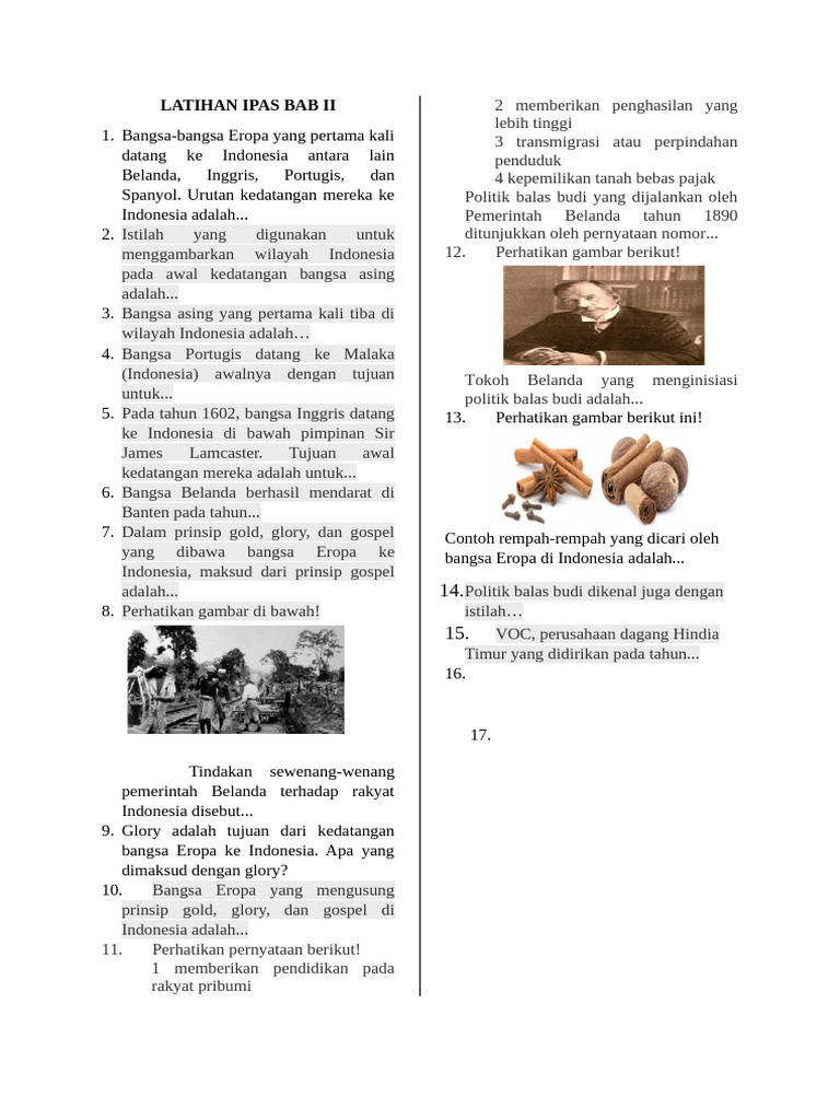 Latihan Ipas Bab Ii | PDF