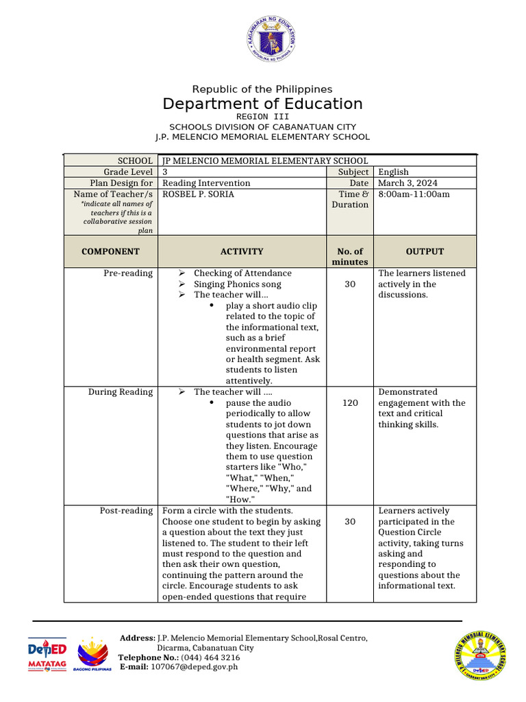 TG Reading Intervention 3-8 | PDF | Learning | Applied Linguistics