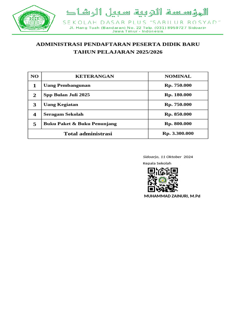 Administrasi PPDB 2025-2026 | PDF