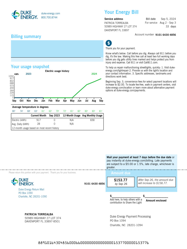 Billing Summary: Your Energy Bill | PDF | Fee