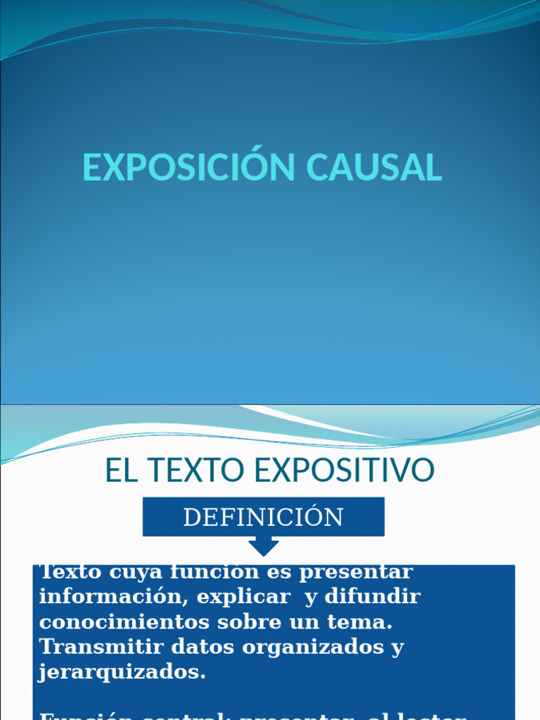 s9EL - TEXTO - EXPOSITIVO CAUSAL | PDF | Causalidad | Información