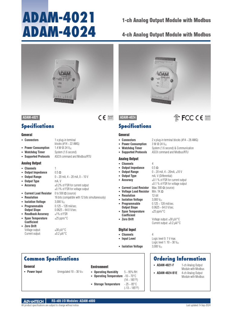 Adam-4021 4024 DS (090924) 20240910111912 | PDF | Computer Engineering ...