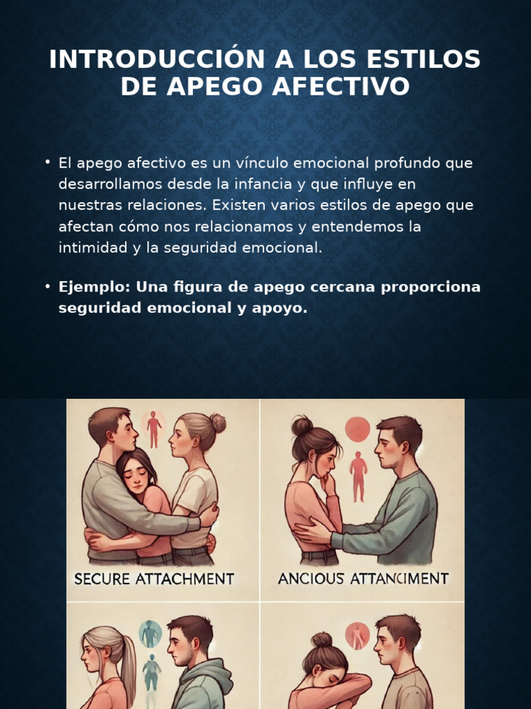 Estilos de Apego Afectivo | PDF | Teoría de apego | Las emociones
