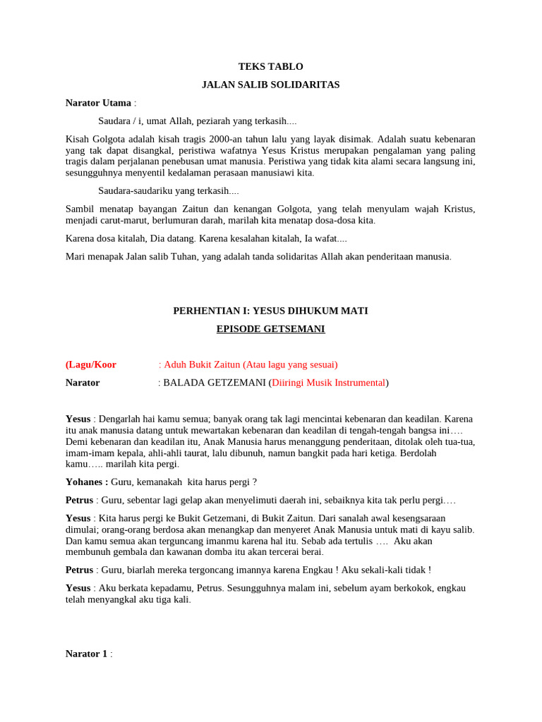 TEKS TABLO Ifan Danpoetra | PDF