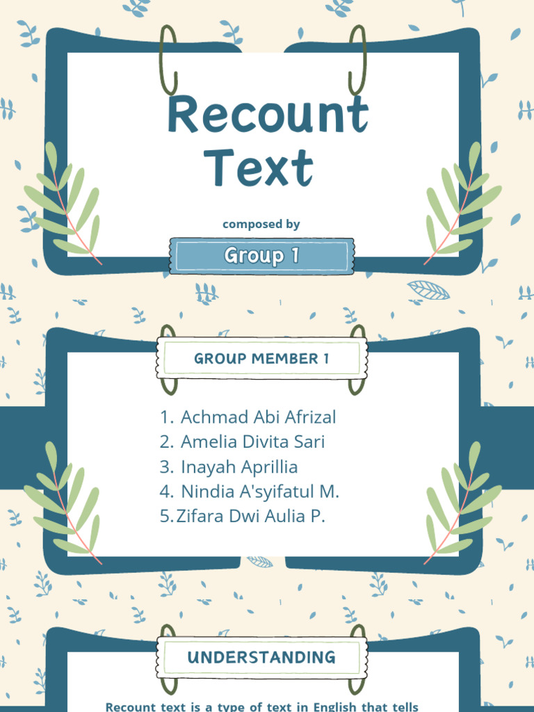 Struktur Dan Ciri Kebahasaan Teks Rekon | PDF