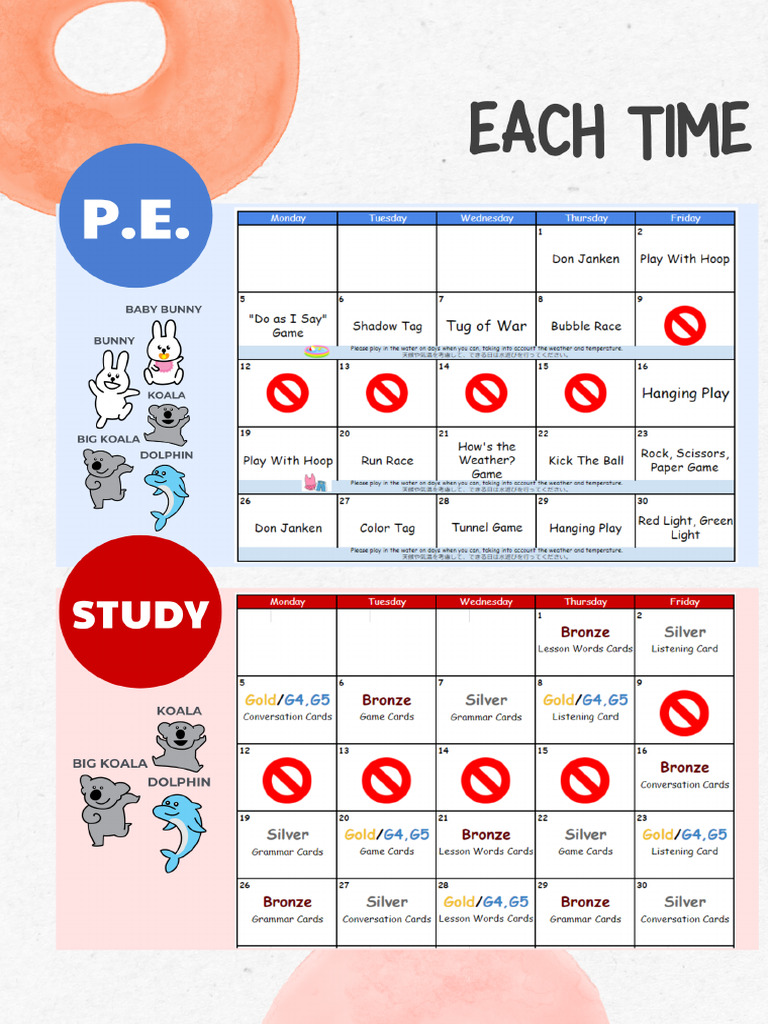 A3 - Activity, Project, PE, Communication, Study Time | PDF
