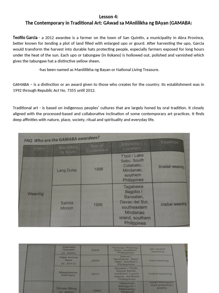 Lesson 4 Gamaba | PDF